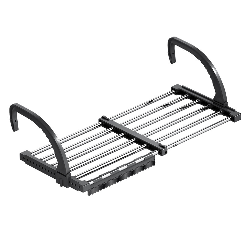 Jingmeng Balcony Clothes Drying Rack - Stainless Steel Retractable Shoe ...