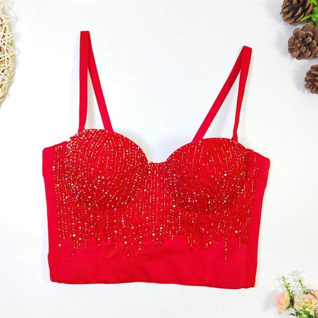 European and American cross-border sexy hot girl handmade beaded ...