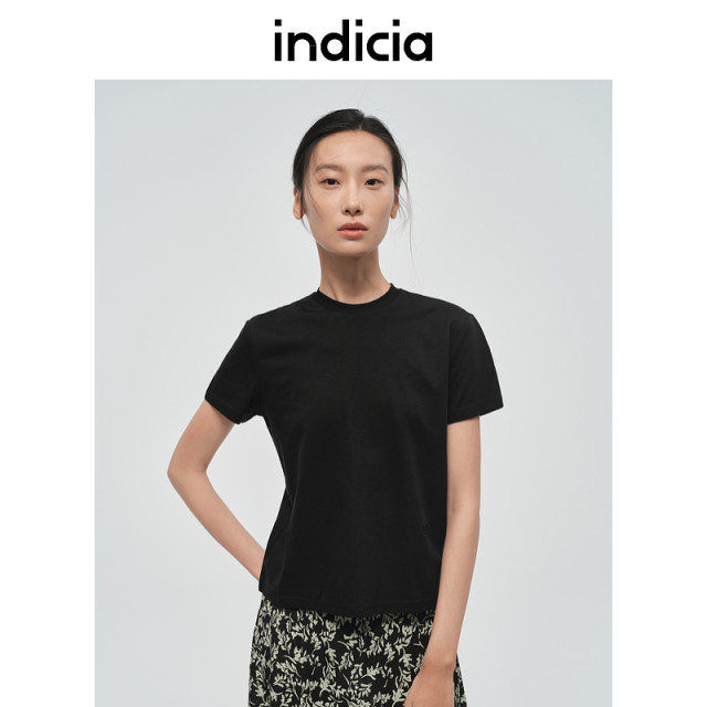 indicia mark shopping mall same 24-year summer new fashionable simple T ...