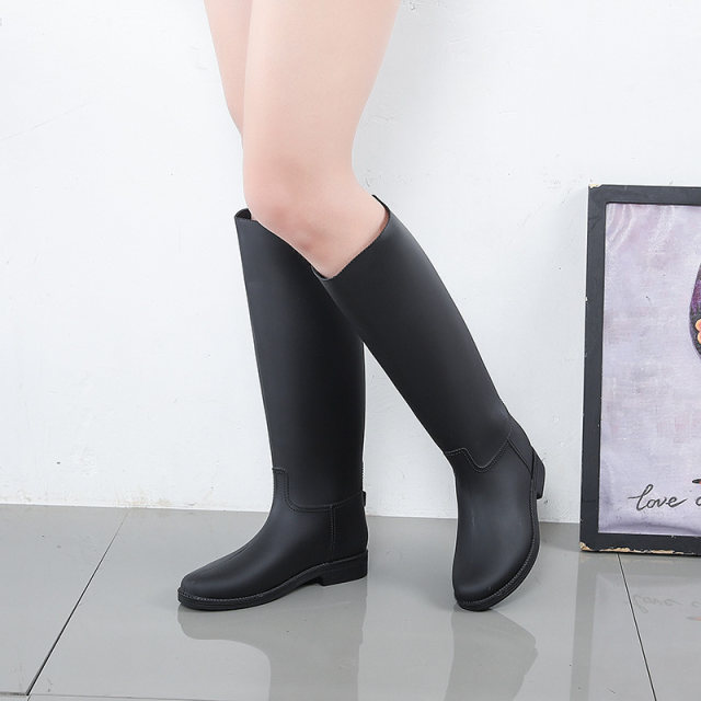 Summer Korean fashionable high-top rain boots for women, thickened anti ...