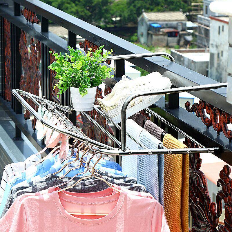 Stainless Steel Window Small Drying Rack Window Sill Folding Telescopic ...