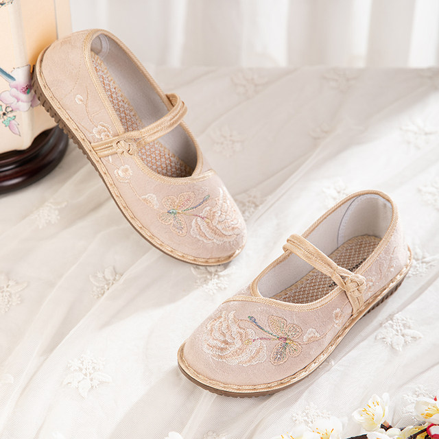 Spring and summer breathable old Beijing cloth shoes for women ...