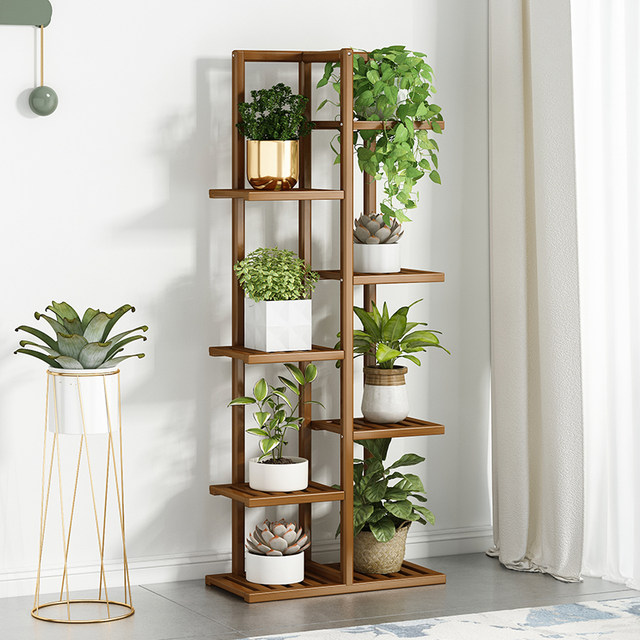 European living room flower rack interior rack multi-layer floor ...