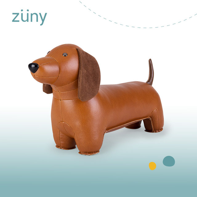 Home accessories Zuny animal ornaments classic dachshund dog doll bookends doorstop gifts