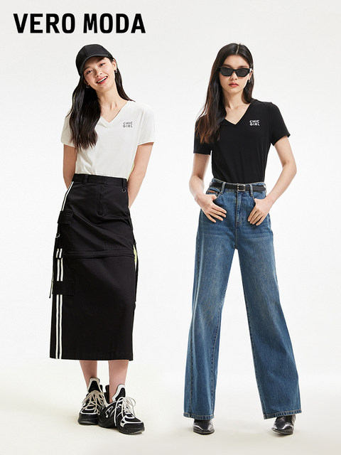 Vero Moda Ole T -shirt Female 2024 Spring and Autumn New College style ...