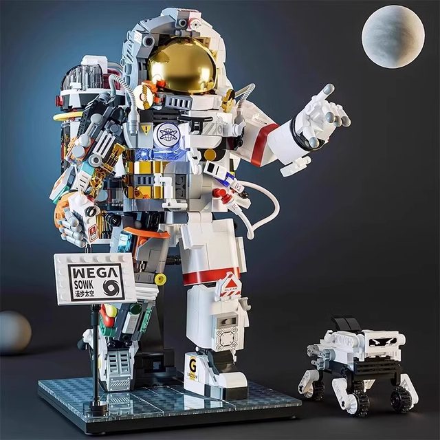 2024 new aerospace astronaut building blocks educational assembly toys ...