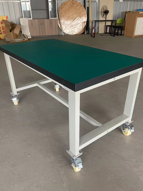 Heavy-duty mobile anti-static workbench with wheels, load-bearing and ...