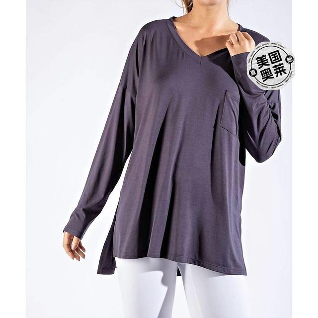 monob basic solid color T-shirt with pockets (charcoal gray) - charcoal ...