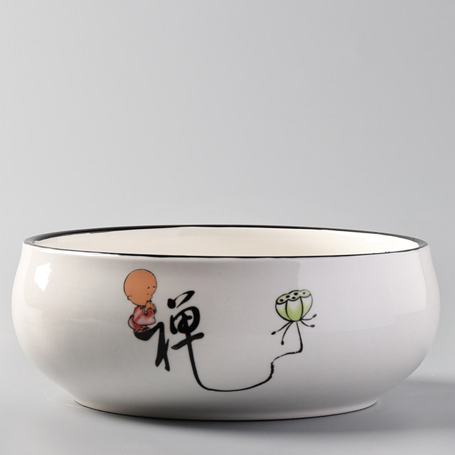 Copper money grass narcissus flower pot ceramic special clearance one ...