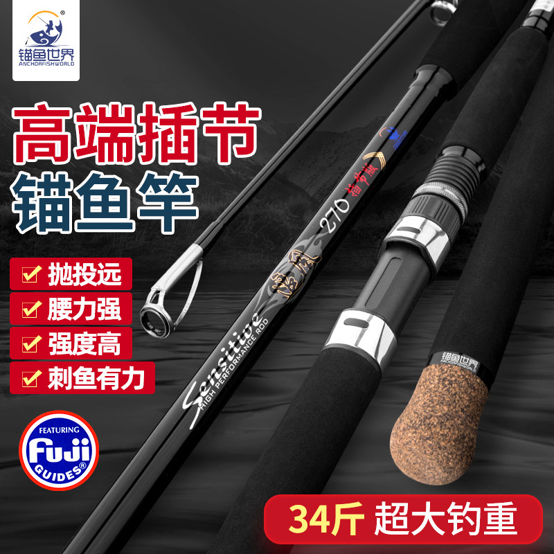 Japanese Fuji Top Ring Anchor Fishing Rod: High Carbon Professional Rod