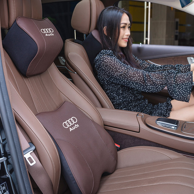 Audi car headrest A4/A6l/A8 neck pillow Q4/Q6/Q5L/Q7/Q8 car interior supplies lumbar cushion