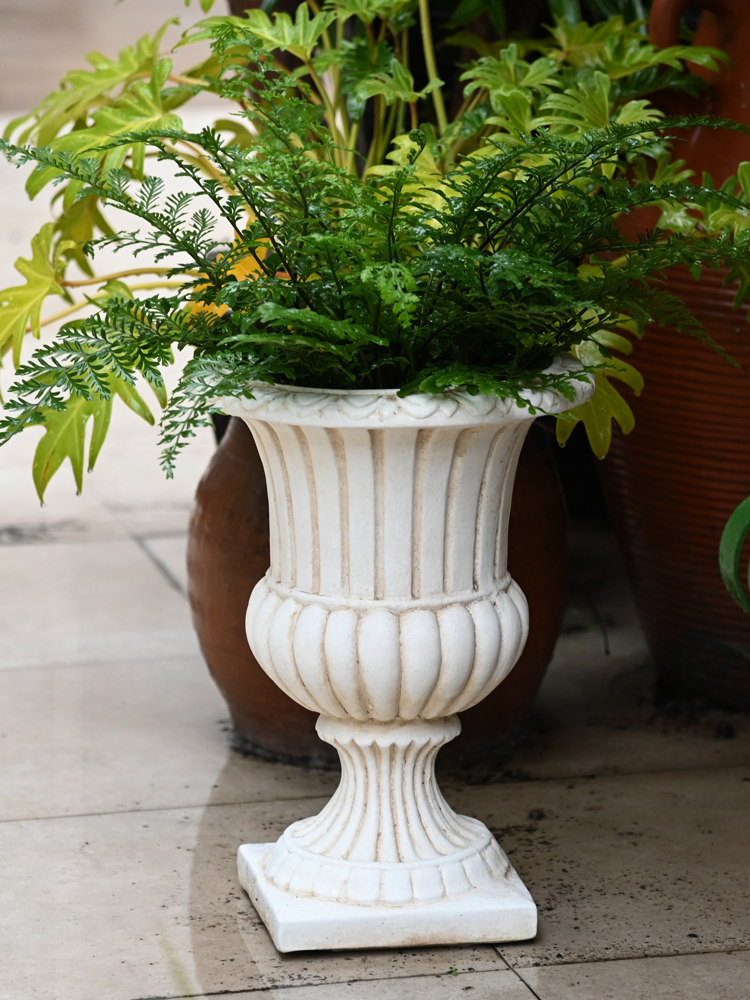 กระถางดอกไม้สไตล์ยุโรป - กระถางต้นไม้สไตล์โรมันย้อนยุค