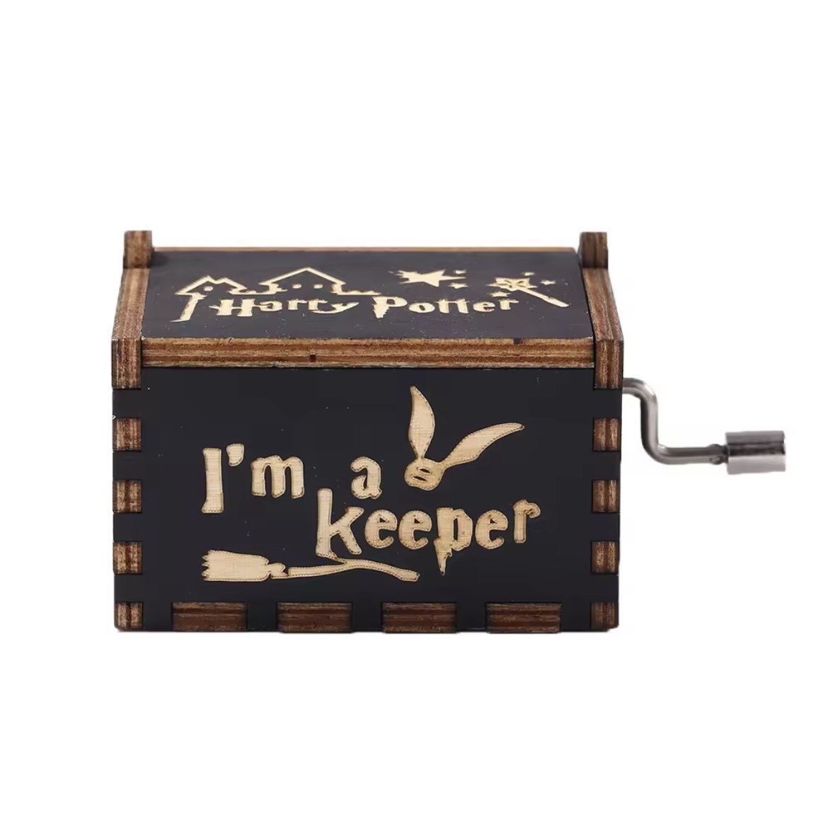Harry Potter Hedwig Music Box - Hand-Cranked Wooden Collectible Gift