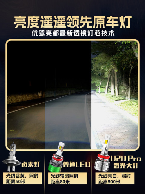 Suitable for Cadillac ATSL automotive laser LED headlights ultra-bright, low beam integrated ...