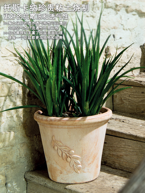 Deroma Roman natural clay olive branch relief balcony floor-standing ...