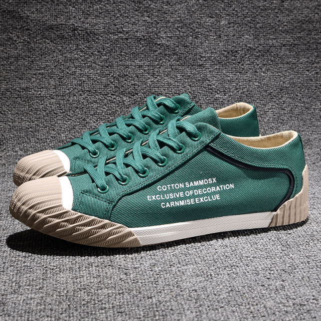 Ladder canvas shoes male 2024 new spring and autumn air -breathable ...