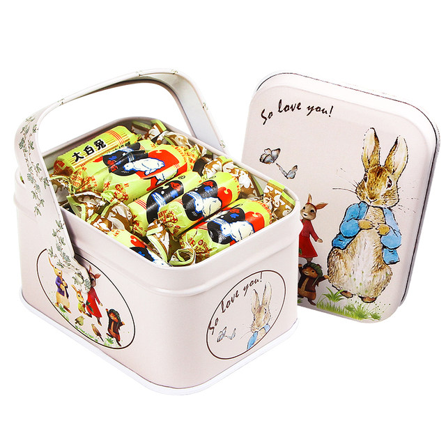 Big white rabbit toffee mango flavor coffee durian flavor banana flavor ...