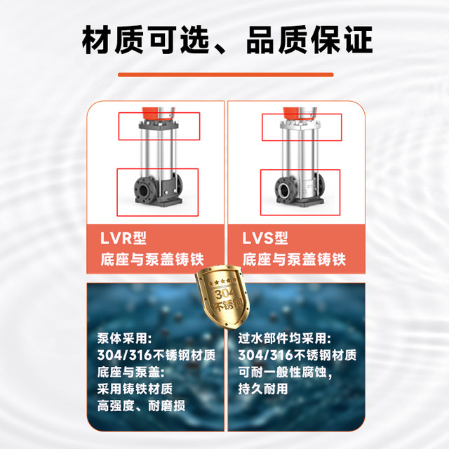 Lio LVR (S) vertical multi -level centrifuge centrifugal pump pipeline supercharged 304 ...