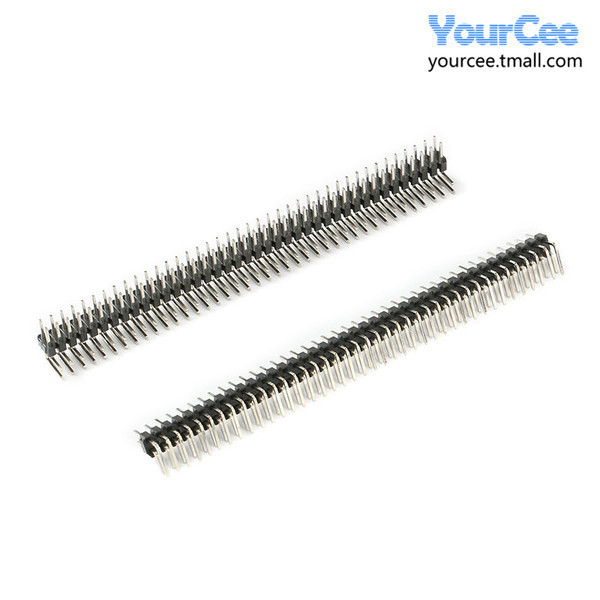 Pitch 2.0mm Single And Double Row Curved Pins Connector In 1*40P And 2 ...