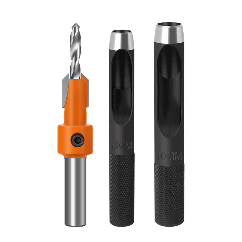 Edge Strip Punch Countersink Screw Drill Bit Set - Steel Punch for ...