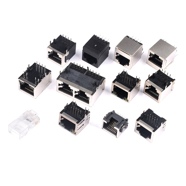 RJ45 Network Socket Cable 56/58/59 Network Port 8P8C Crystal Head Base ...