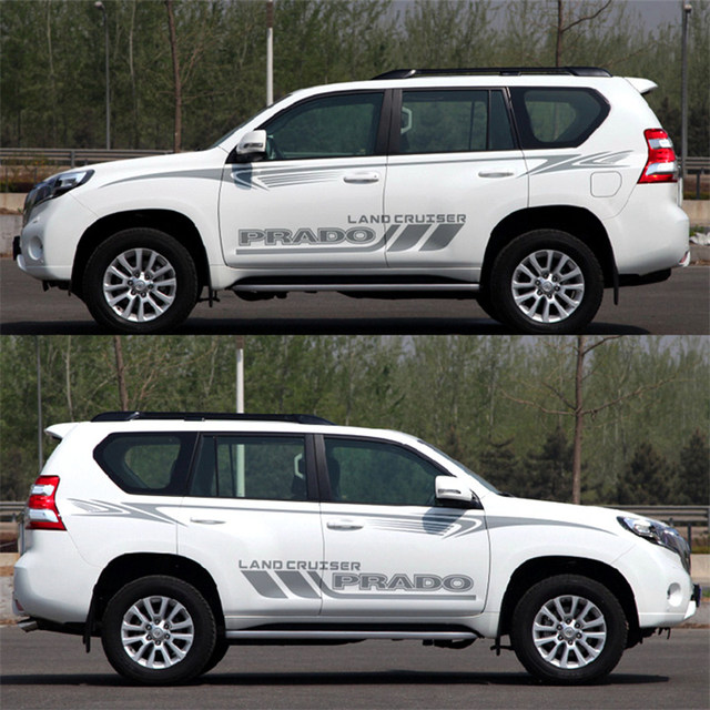 Applicable to Prado body color bars domineering Prado sticker car ...