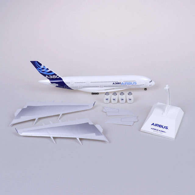 1:200 simulation ABS assembled with Airbus a380 prototype aircraft model passenger aircraft ...