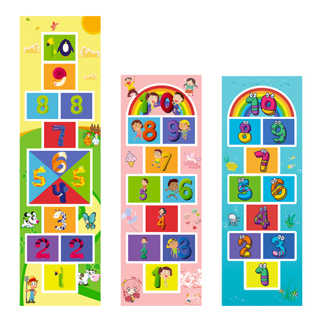 Children's hopscotch jumping hoops sensory training equipment household ...