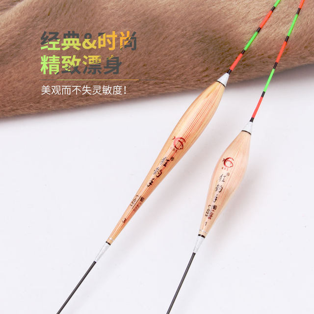 Crazy fisherman's reed float, eye-catching red and green tail, light ...
