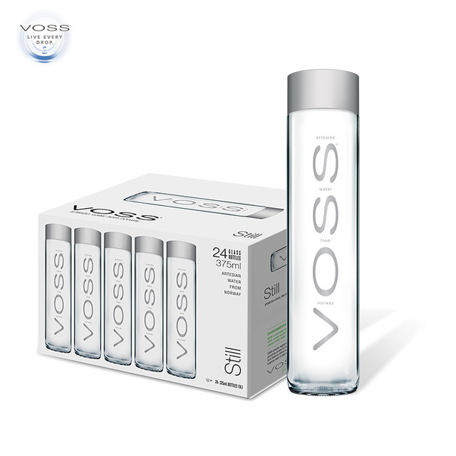 voss Norwegian imported natural spring water drinking water 375ml*24 ...