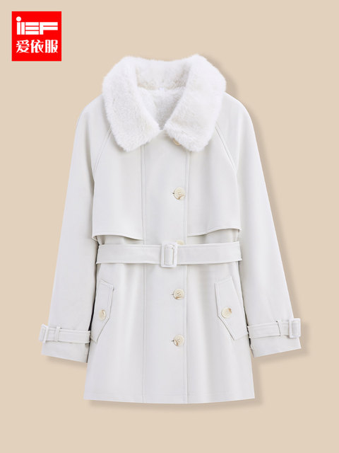 2024 Winter bright noodle leather jacket