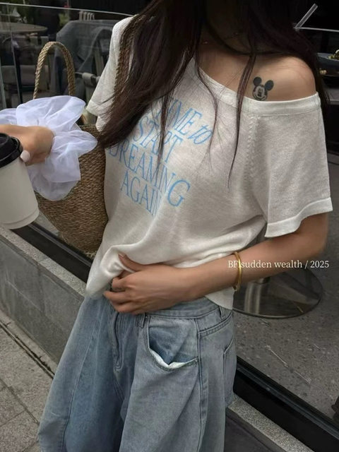 Thirteen Lines Women's Clothing 2025 Summer New Design Slightly Slanted ...