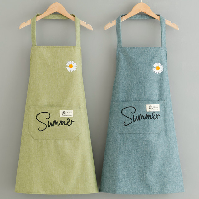 Four seasons apron for home kitchen waterproof and oil-proof apron for ...