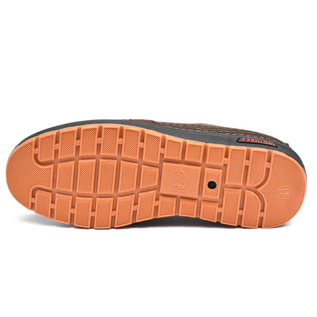 New tendon bottom old Beijing men's shoes, mesh shoes, breathable ...