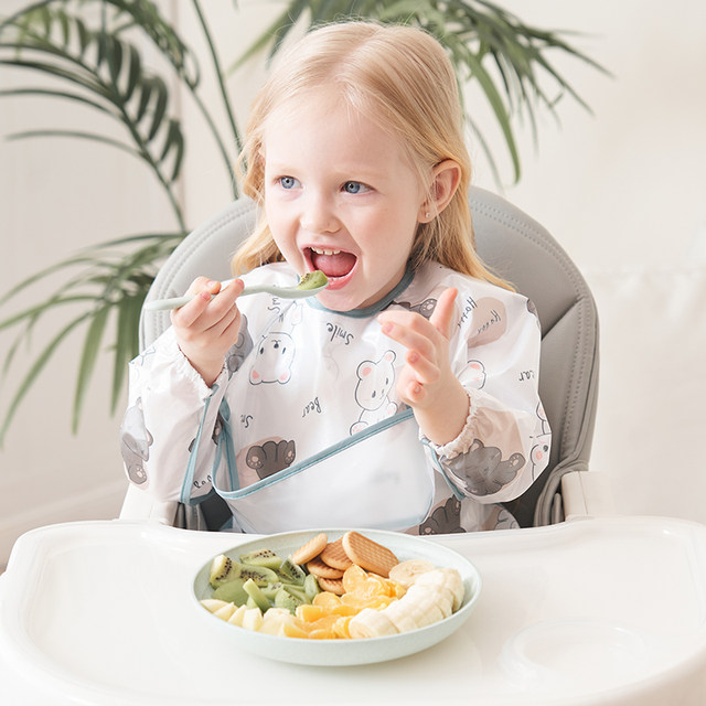 Baby bib, eating smock, apron, waterproof and dirt-proof, kindergarten ...