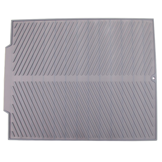 New silicone drain pad large kitchen dishes dry drying pad drainage pad ...