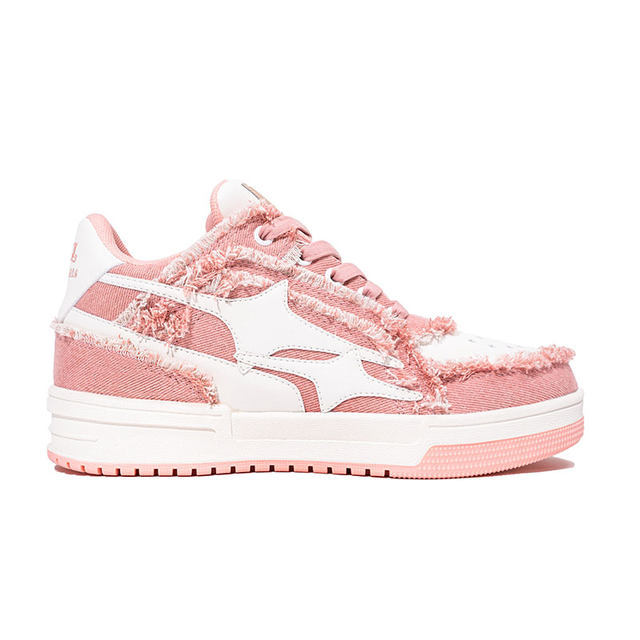 KillwinnerNoah'srk denim crushed meteor tide brand low -top shoes pink