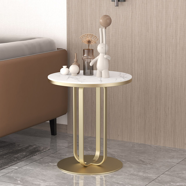 Sofa side a few light luxury small tea table rock slab small round ...