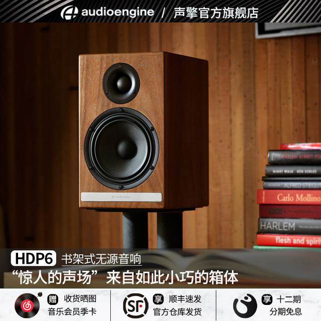 Audioengine HDP6 bookshelf audio Hi-Fi stereo 2.0 channel passive speaker