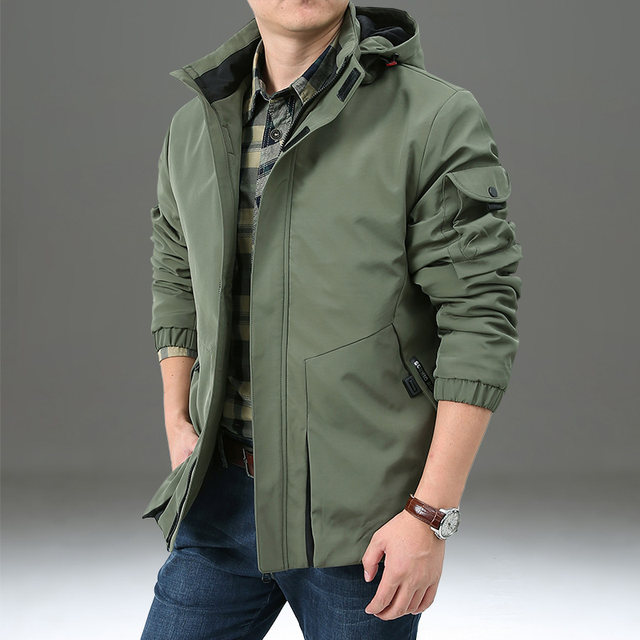 Jackets Men's Loose Large Size Autumn and Winter Casual Outdoor Jackets ...
