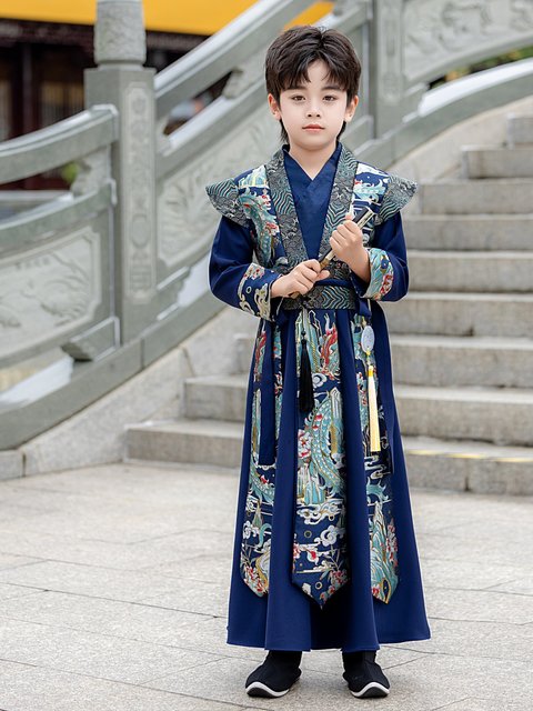 2025 New Summer and Autumn Hanfu for Boys, New Chinese-Style Tang Suit ...