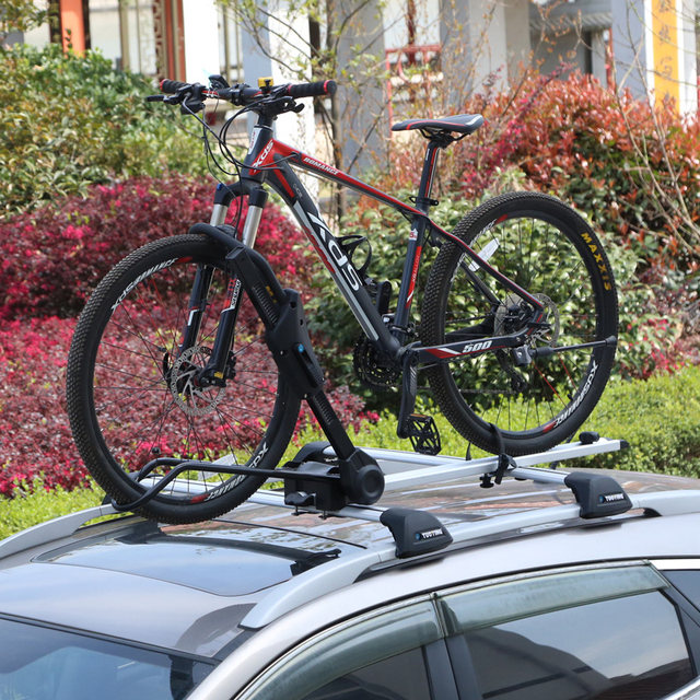 Roof bike rack with lock SUV car mountain bike rack car luggage rack ...
