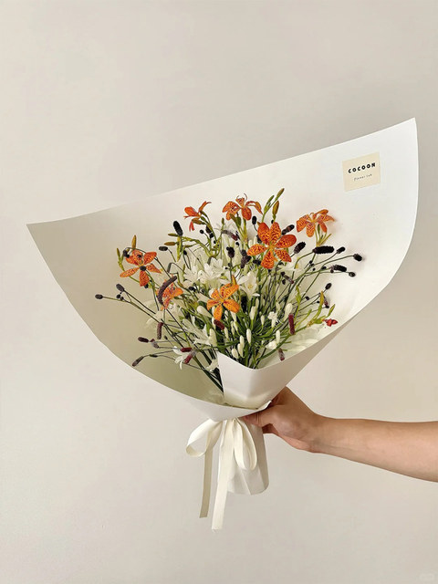 38 Goddess Day White Hard Cardboard Hard Stand-Up Paper Bouquet Flowers ...