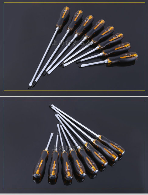 Through-hole screwdriver can knock repair tools flat-head cross ...