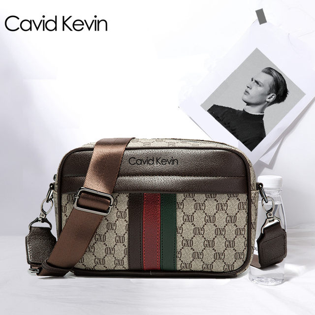 CavidKevin European and American fashion men's shoulder bag diagonal ...