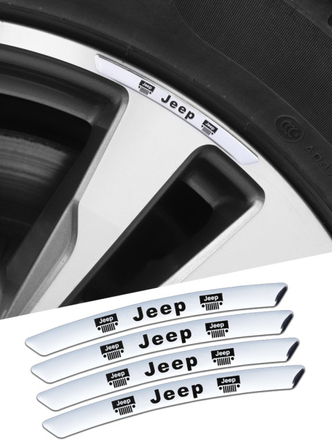 Jeep Jeep Liberty Wrangler Compass Grand Cherokee wheel hub sticker ...