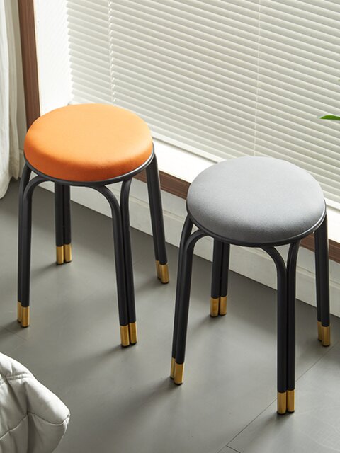Stools for household stackable benches Internet celebrity light luxury ...