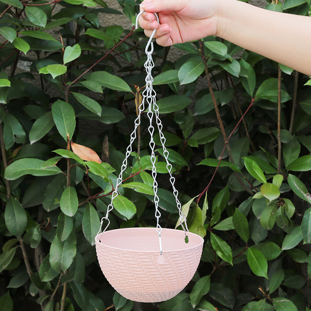 Dynamic hanging plastic hanging basket flower pot hanging orchid ...