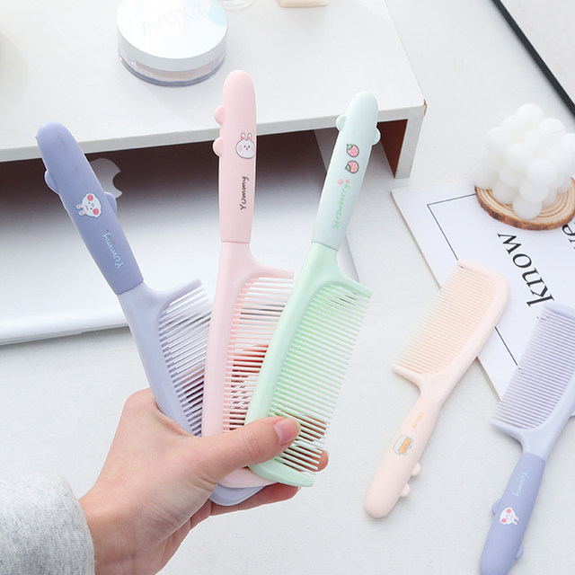 Cute high-looking hair comb, portable comb for women, long hair ...