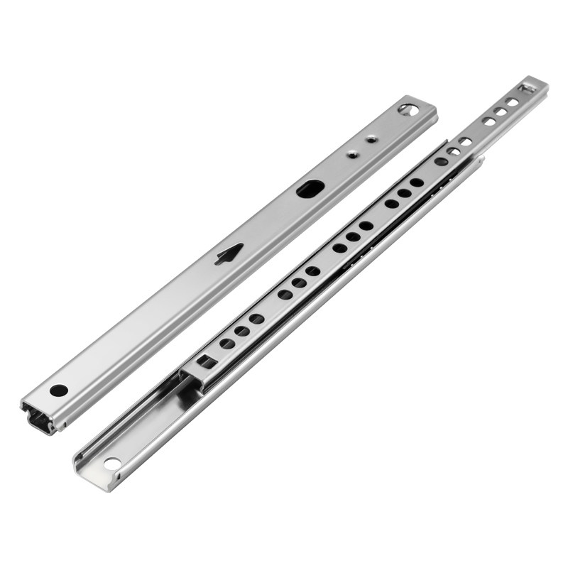 17" Wide Computer Desk Drawer Slide Keyboard Track Two Sections Non ...